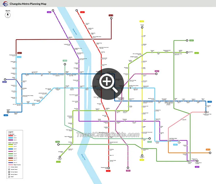 Changsha Metro Maps: Subway Lines, Stations