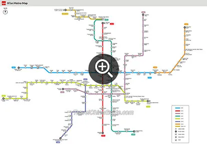 Xi'an Metro Maps, PDF Download & Printable: Lines, Subway Stations