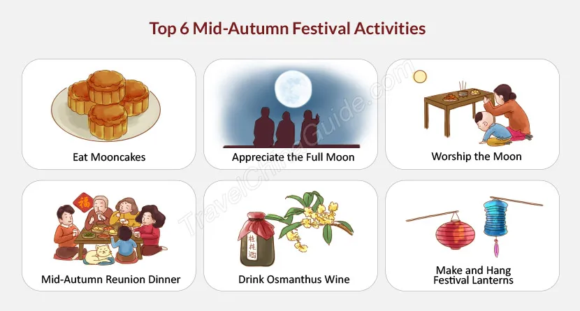 Top 6 Mid Autumn Festival Activities Eat Mooncakes Enjoy Full Moon