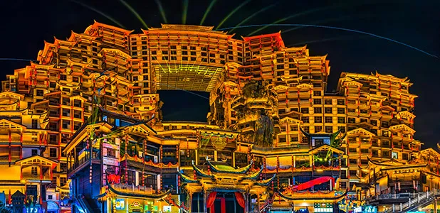 72 Strange Buildings of Zhangjiajie: 72 Wonder Towers, Qilou